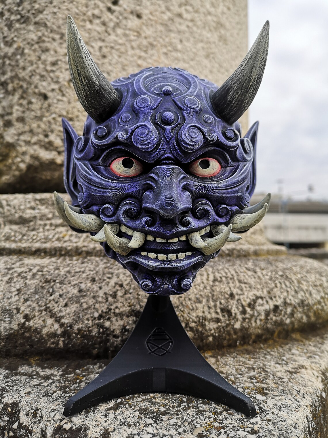 Honnari Wall Mask - Oni - Hannya - Japanese - Demon - Decoration - Etsy