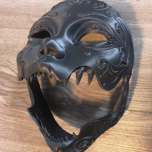 Geisha Mask, Movable Jaw Japanese Mask - Etsy