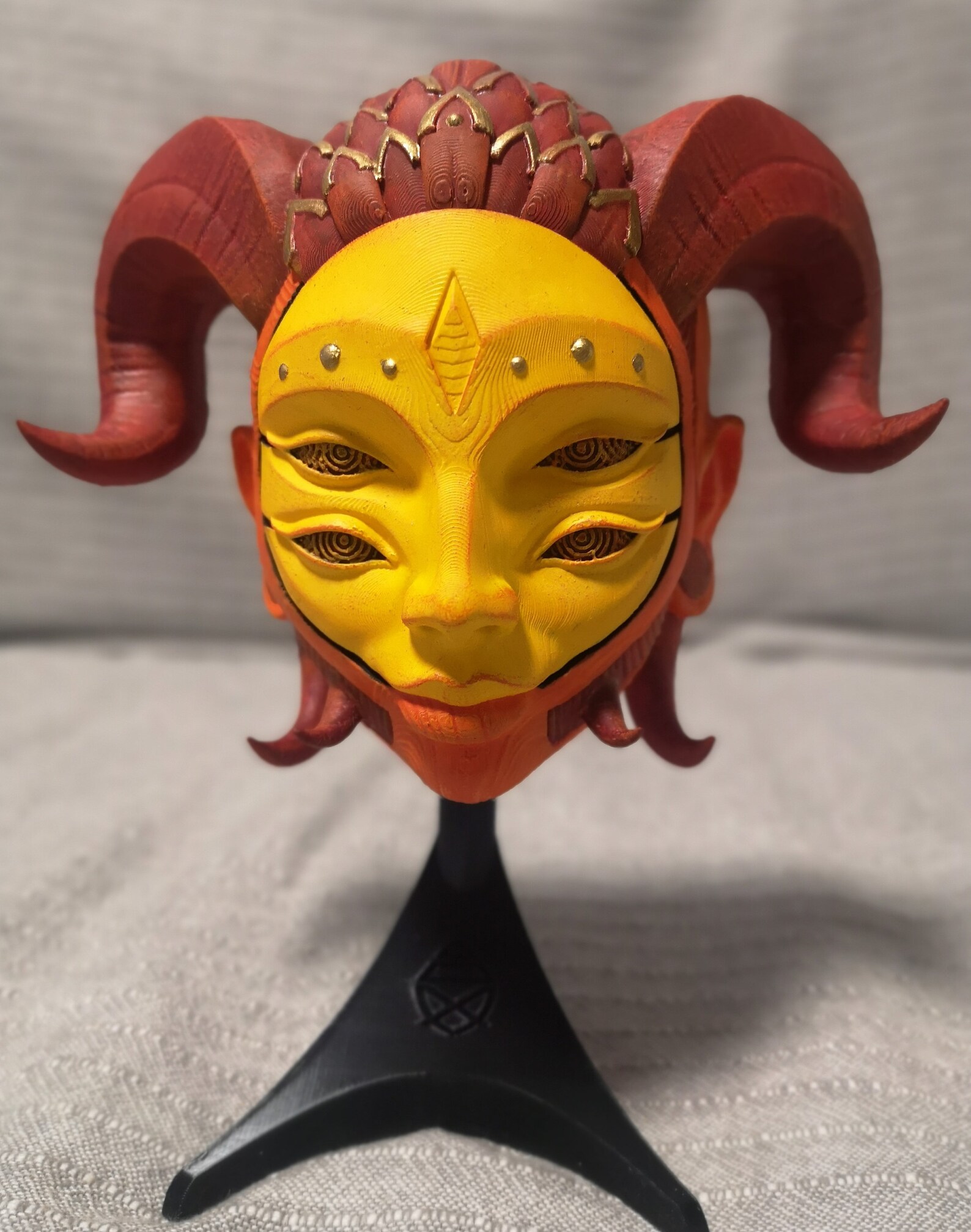 Hellequin Wall Mask , Handpainted Modern Decoration, Wall Relief - Etsy