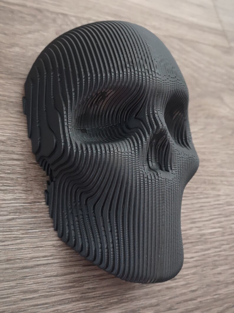 Sliced Skull Wall Decor, Modern Skull Statue - Etsy