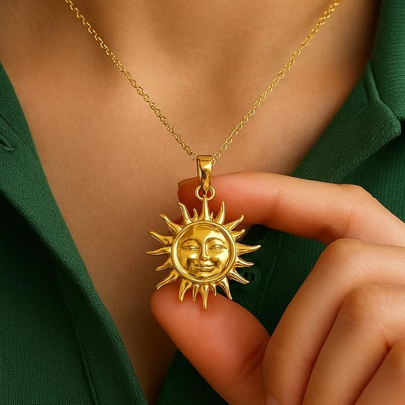Sun Pendant - Etsy