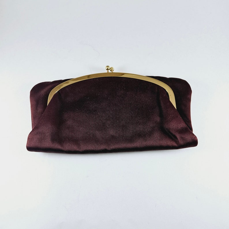 Vintage Handbag Clutch Fold Over Burgundy Bag by Mel-ton - Etsy
