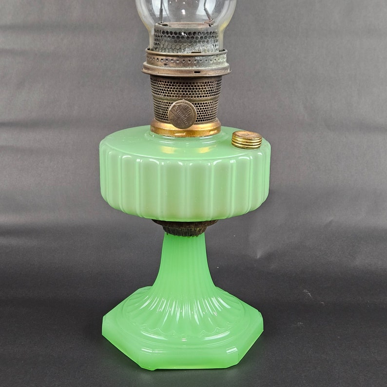 Aladdin Green Jadeite Glass Kerosene Oil Lamp Mantle Lamp - Etsy
