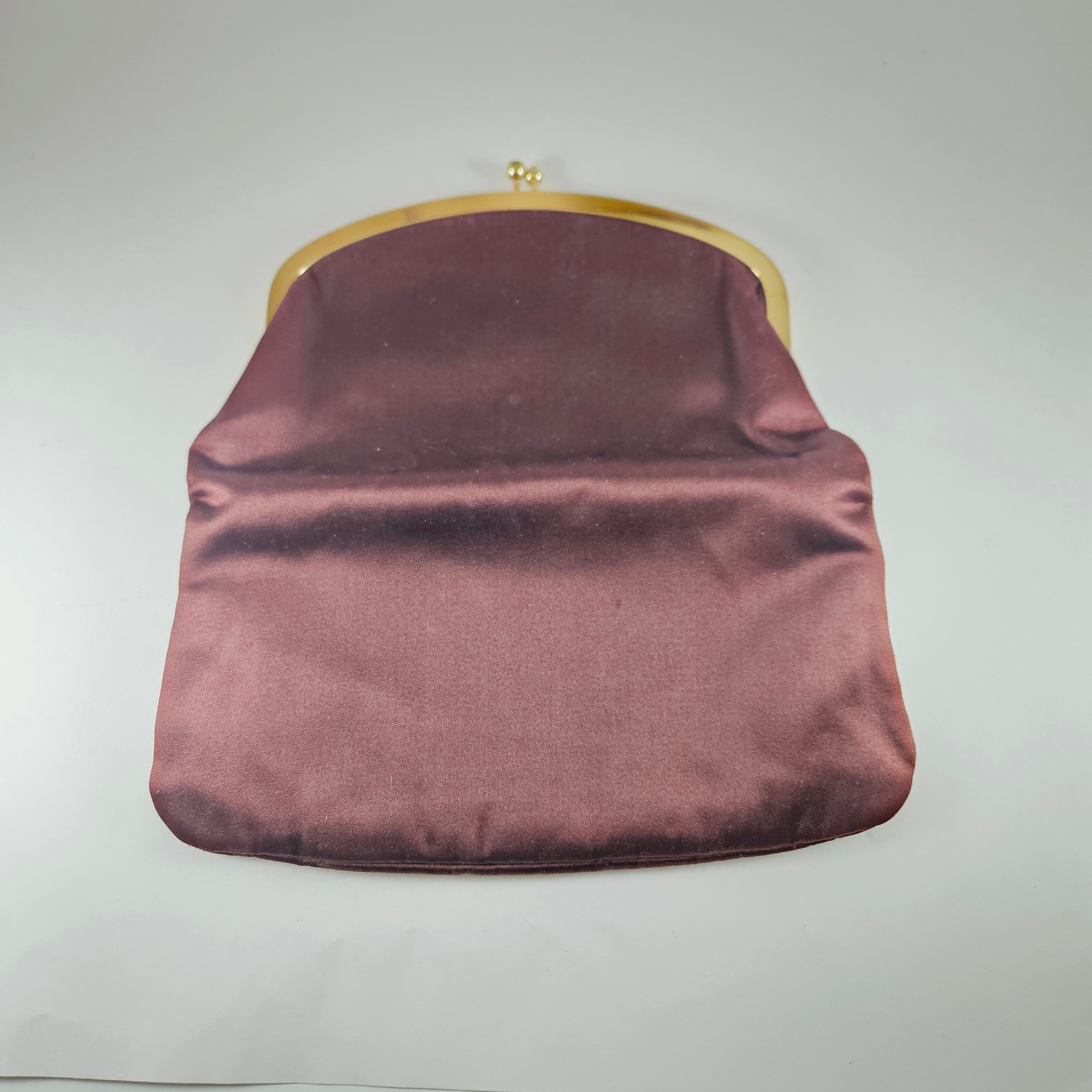 Vintage Handbag Clutch Fold Over Burgundy Bag by Mel-ton - Etsy