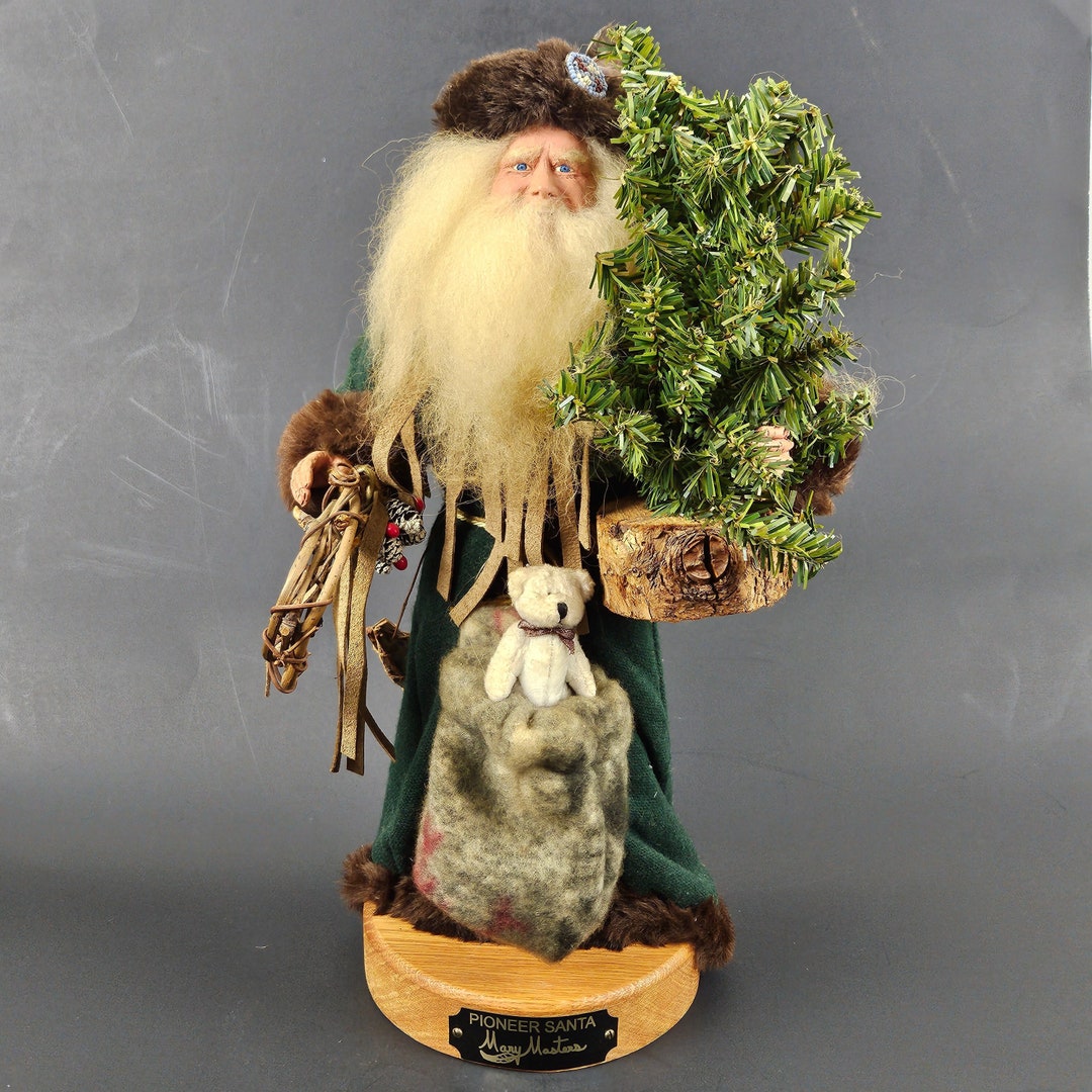 Hand Made Doll pioneer Santa by Mary Masters - Etsy