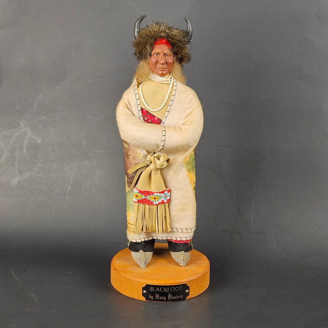 Hand Made Doll blackfoot by Mary Masters, Signed - Etsy