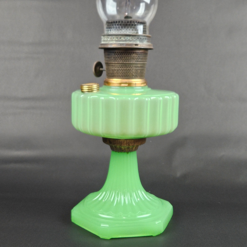 Aladdin Green Jadeite Glass Kerosene Oil Lamp Mantle Lamp - Etsy
