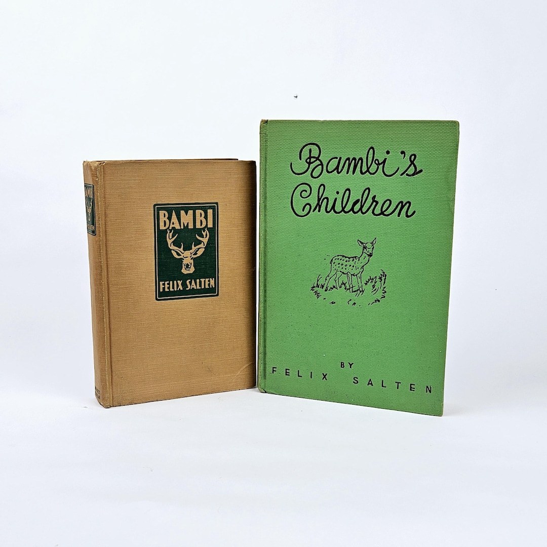 Set Bambi and Bambi's Children by Felix Salten Hardcover Books - Etsy