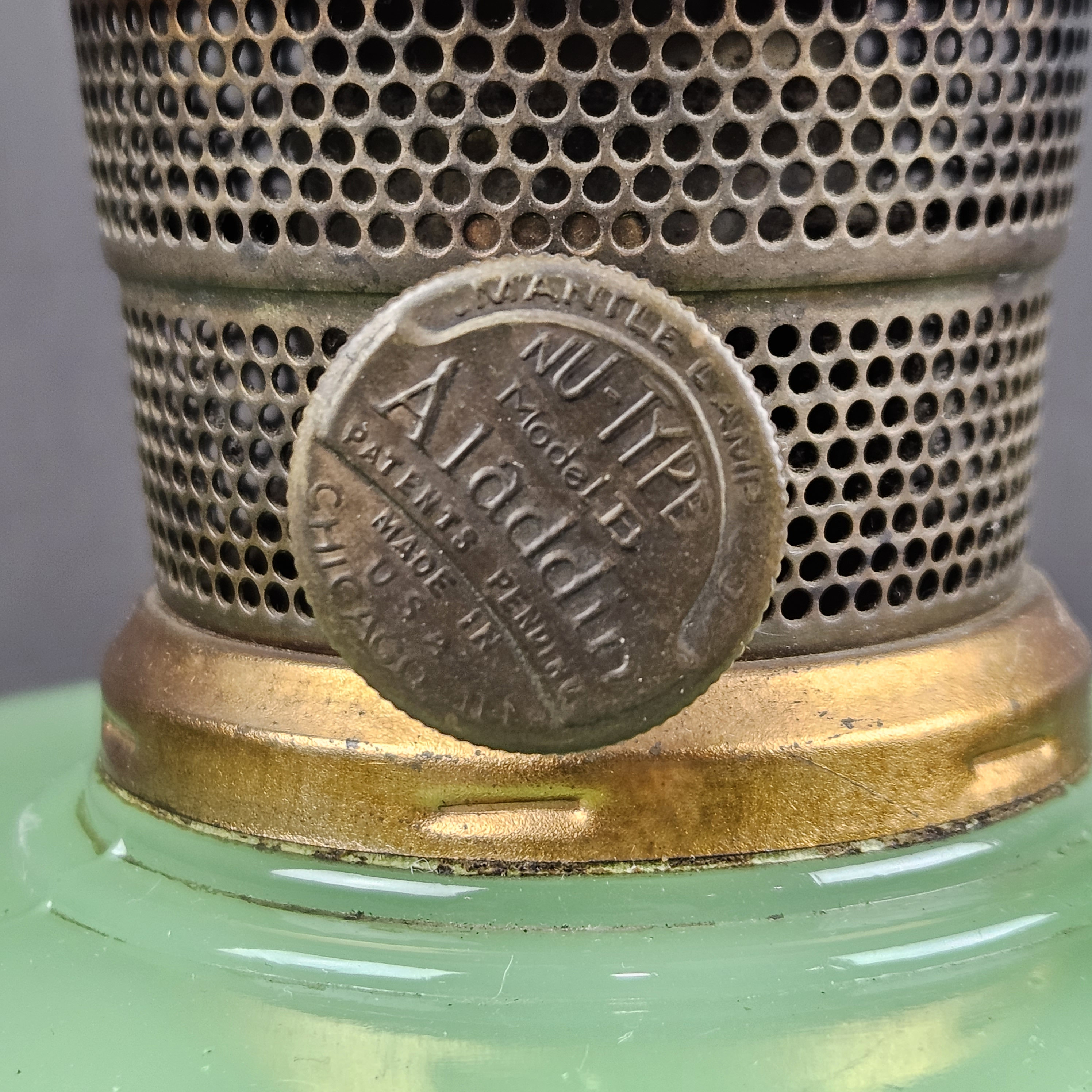 Aladdin Green Jadeite Glass Kerosene Oil Lamp Mantle Lamp - Etsy