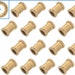 20pcs M4 Thread 8mm X 6mm Knurled Nuts Solid Brass Hand Tighten Double ...