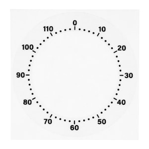 120 Minute Countdown Kitchen Timer Self Adhesive Label Clockwise Time ...