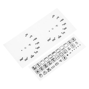 44pcs Combination Symbols & 50-250 Degree Temperature Dial Labels ...