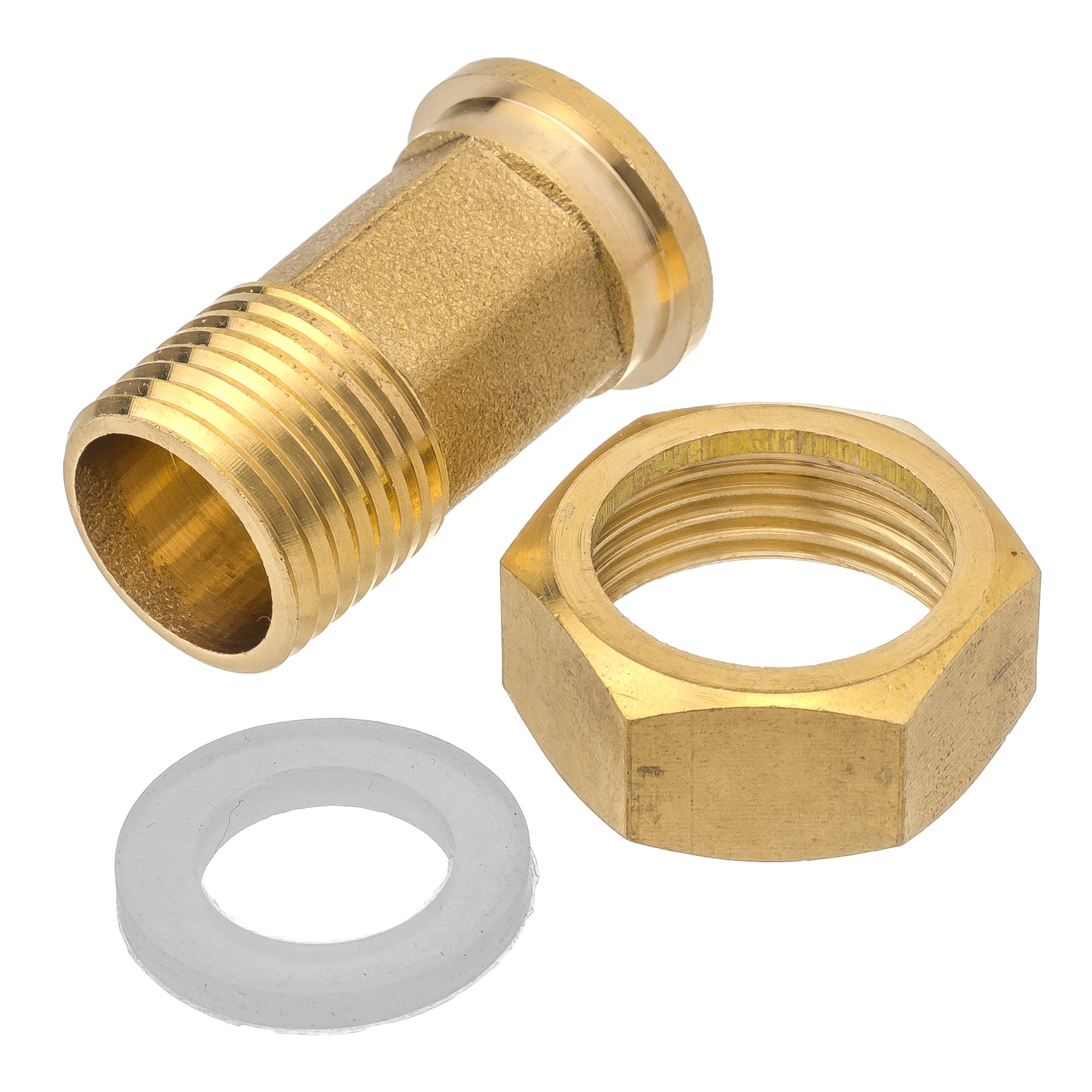 1/2" BSP Male to 3/4" BSP Female Brass Pipe Fitting Water Meter Coupler ...