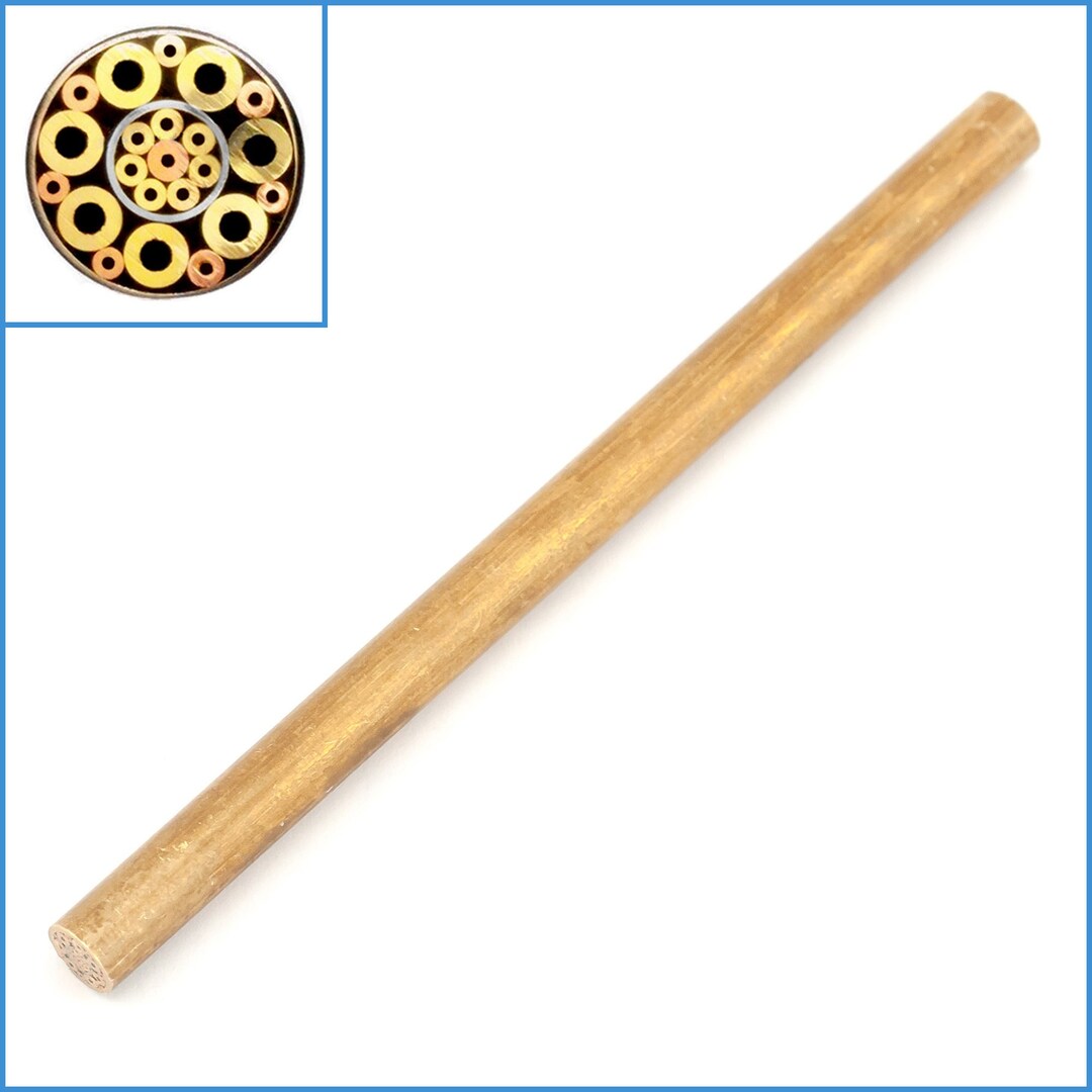 6mm X 90mm Mosaic Pin Rivet Knife Handle Rod Screw Solid Brass Gold ...