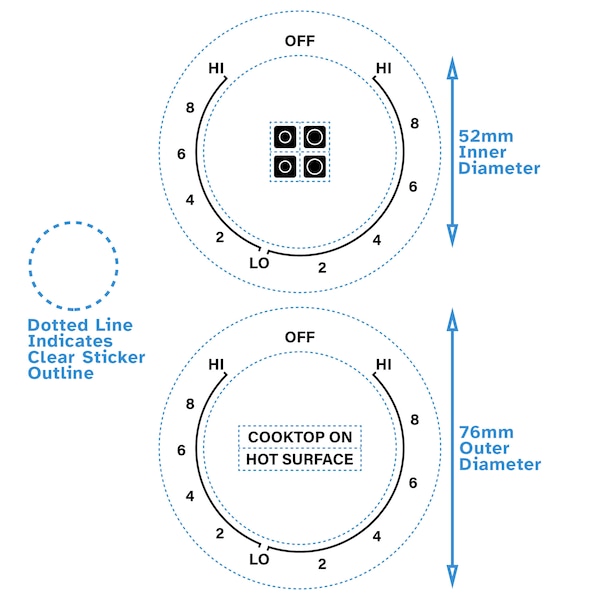Stove Dials Stickers - Etsy