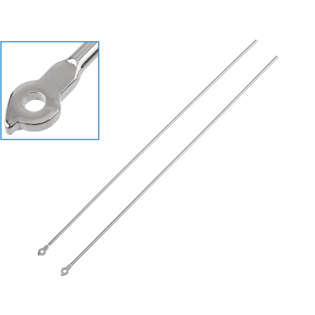 2pcs Silver 14cm Metal Wire Frame 1mm Hinge Arm Eyeglass Temple Glasses ...