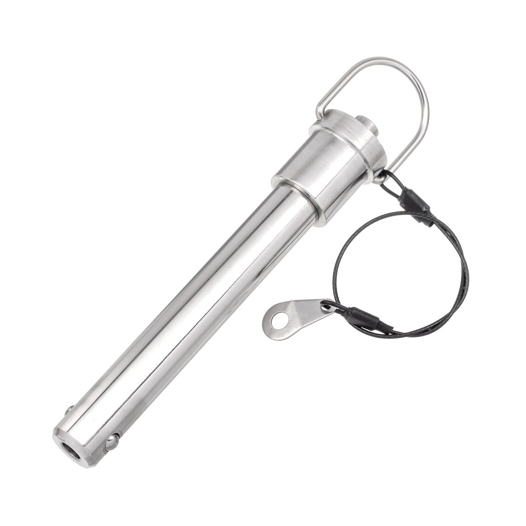18mm X 100mm Quick Release Ball Lock Pin With 26cm Wire Cable Stainless ...