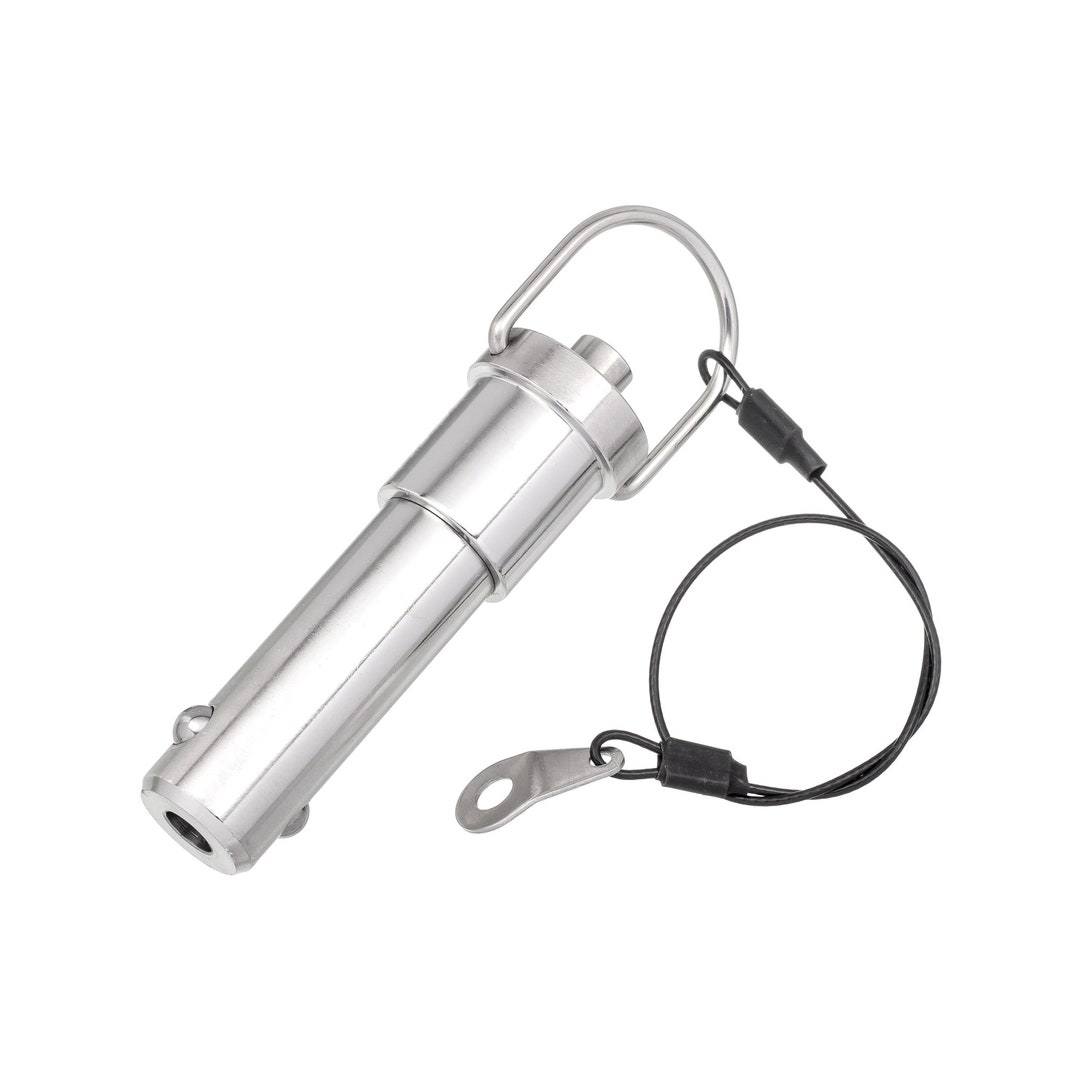 20mm X 40mm Quick Release Ball Lock Pin With 26cm Wire Cable Stainless Steel Self Locking Fasten ...