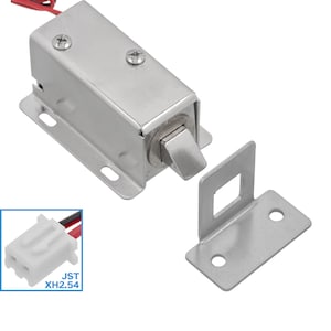 Up Electric Lock 12V 0.6A Solenoid Normally Closed Latch + Strike Plate ...