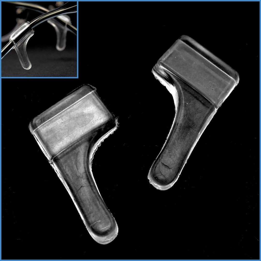 2pcs 11mm X 21mm Clear Silicone Ear Hook Holder Glasses Anti Non Slip ...