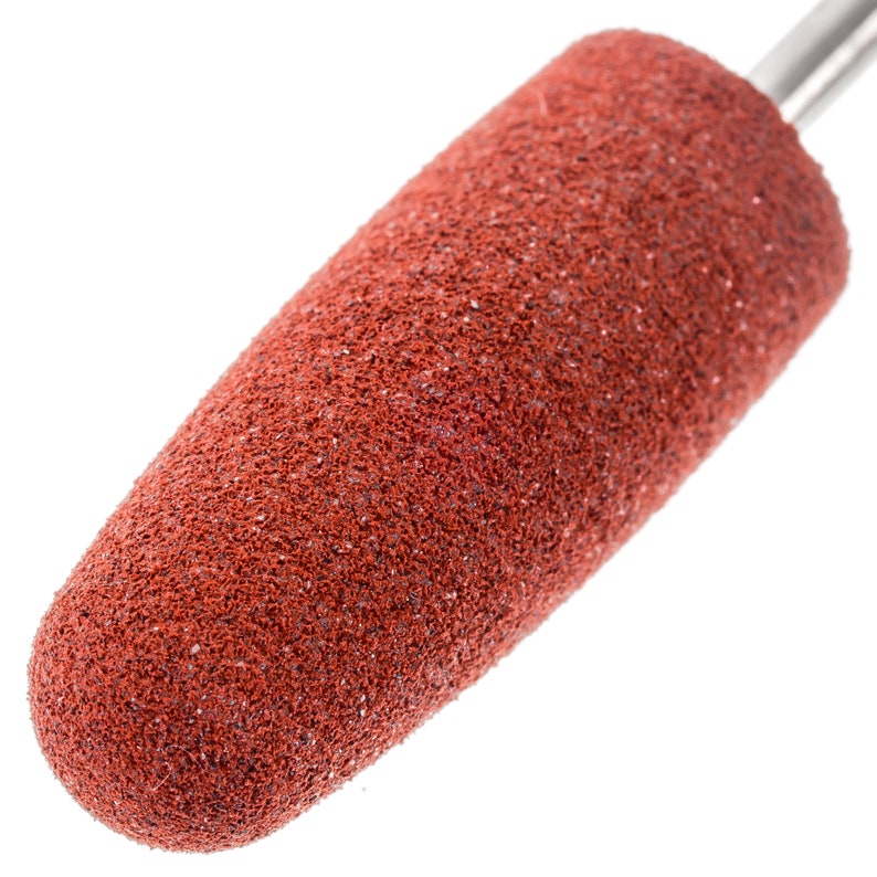 6pcs 150-600 Grit 10mm Bullet Diamond Silicone Rubber Burr Rotary Drill ...