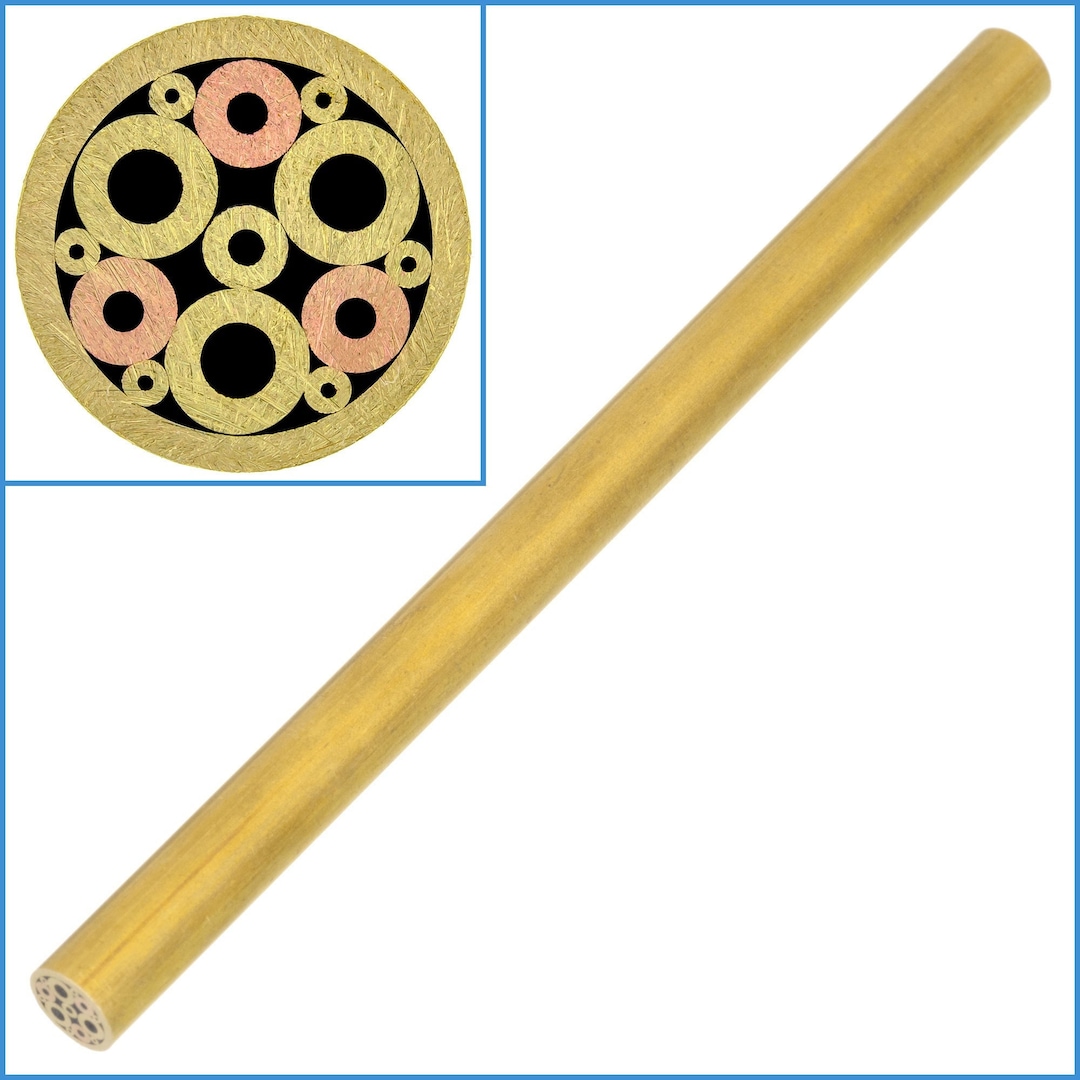 6mm X 90mm Knife Handle Rod Mosaic Pin Rivet Screw Solid Brass Making ...