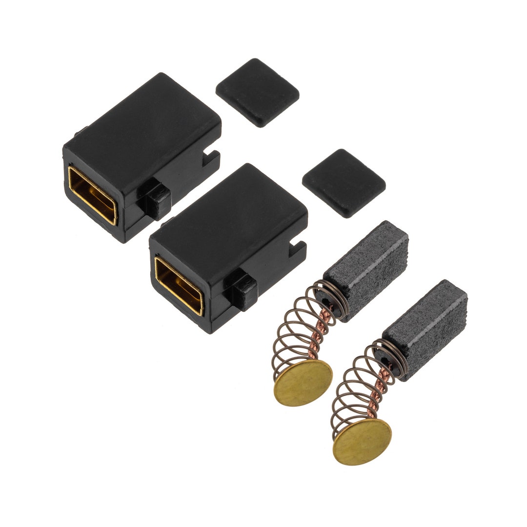 2pcs 14mm X 5mm X 9mm Carbon Motor Brush With Holder Spring Coil Copper ...