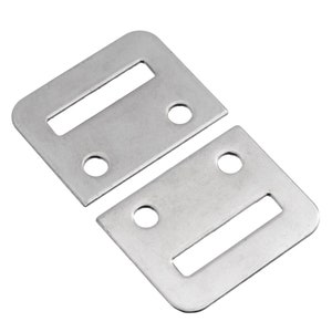 2pcs 36mm Flat Strike Plate Door Lock Latch Striking Striker Security ...