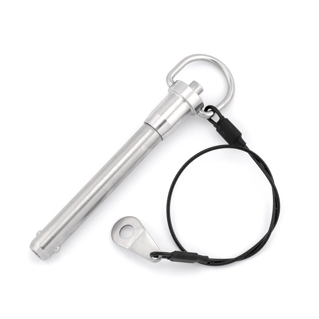 10mm X 60mm Quick Release Ball Lock Pin With 26cm Wire Cable Stainless ...