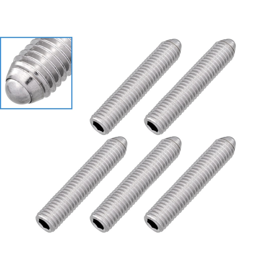 5 piezas M8 x 40 mm Émbolo de resorte de bola roscada Acero inoxidable ...