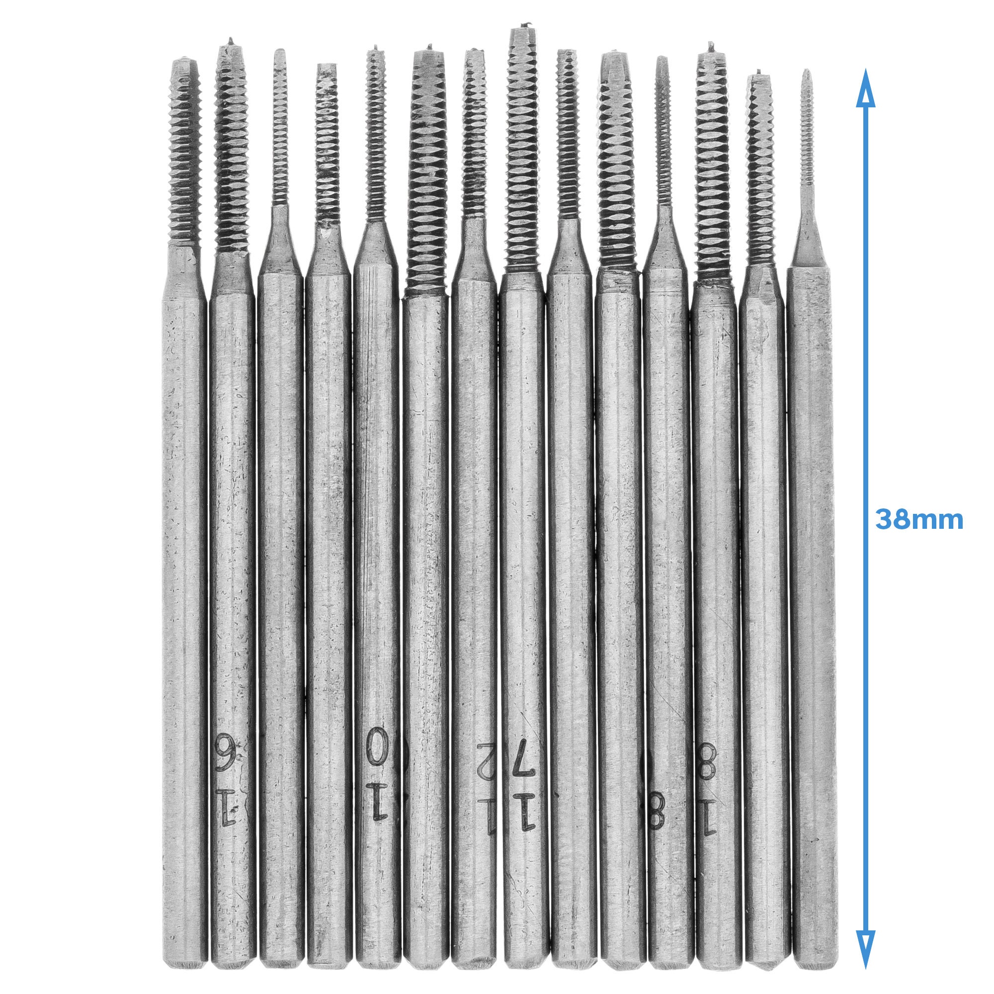 14pcs 0.7mm 2mm Tap & Die Screw Plate Internal External Thread ...