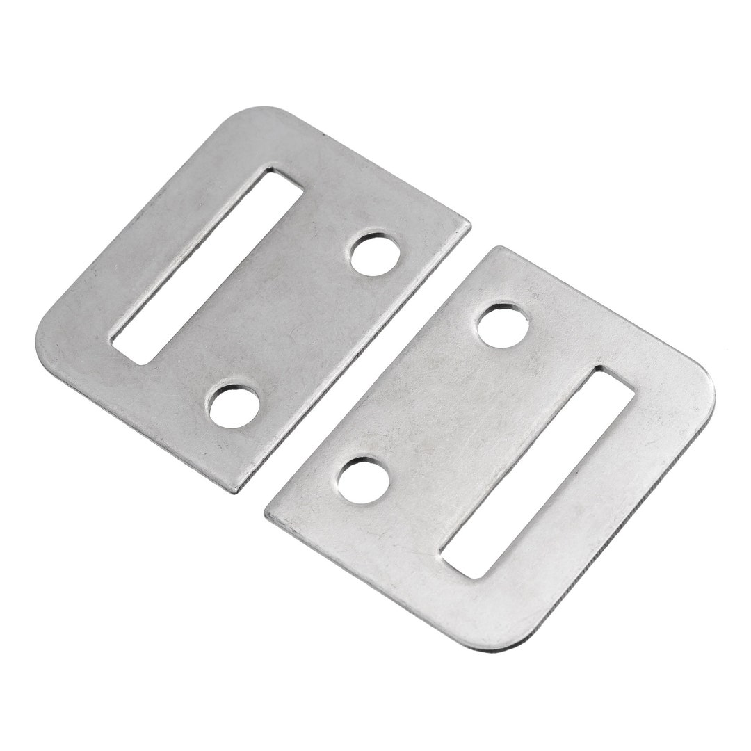 2pcs 36mm Flat Strike Plate Door Lock Latch Striking Striker Security ...