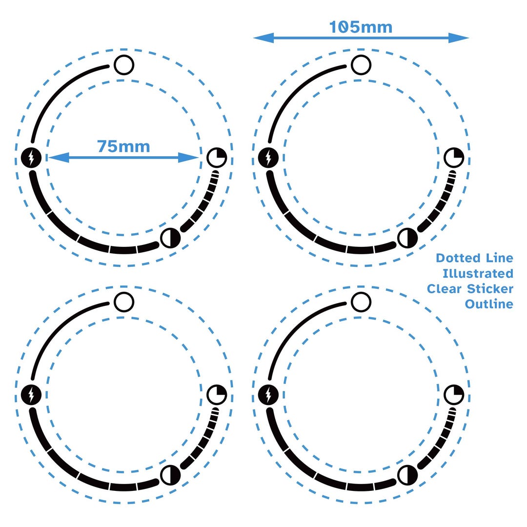 4 Main Burner Dial Labels Suitable for Weber Genesis II / Spirit II ...