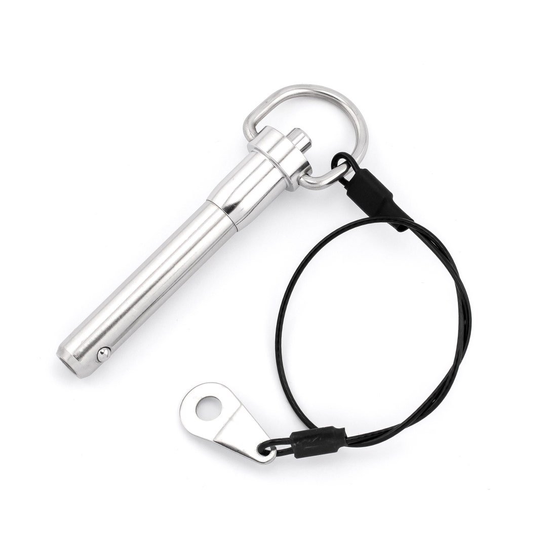 10mm X 40mm Quick Release Ball Lock Pin With 26cm Wire Cable Stainless ...