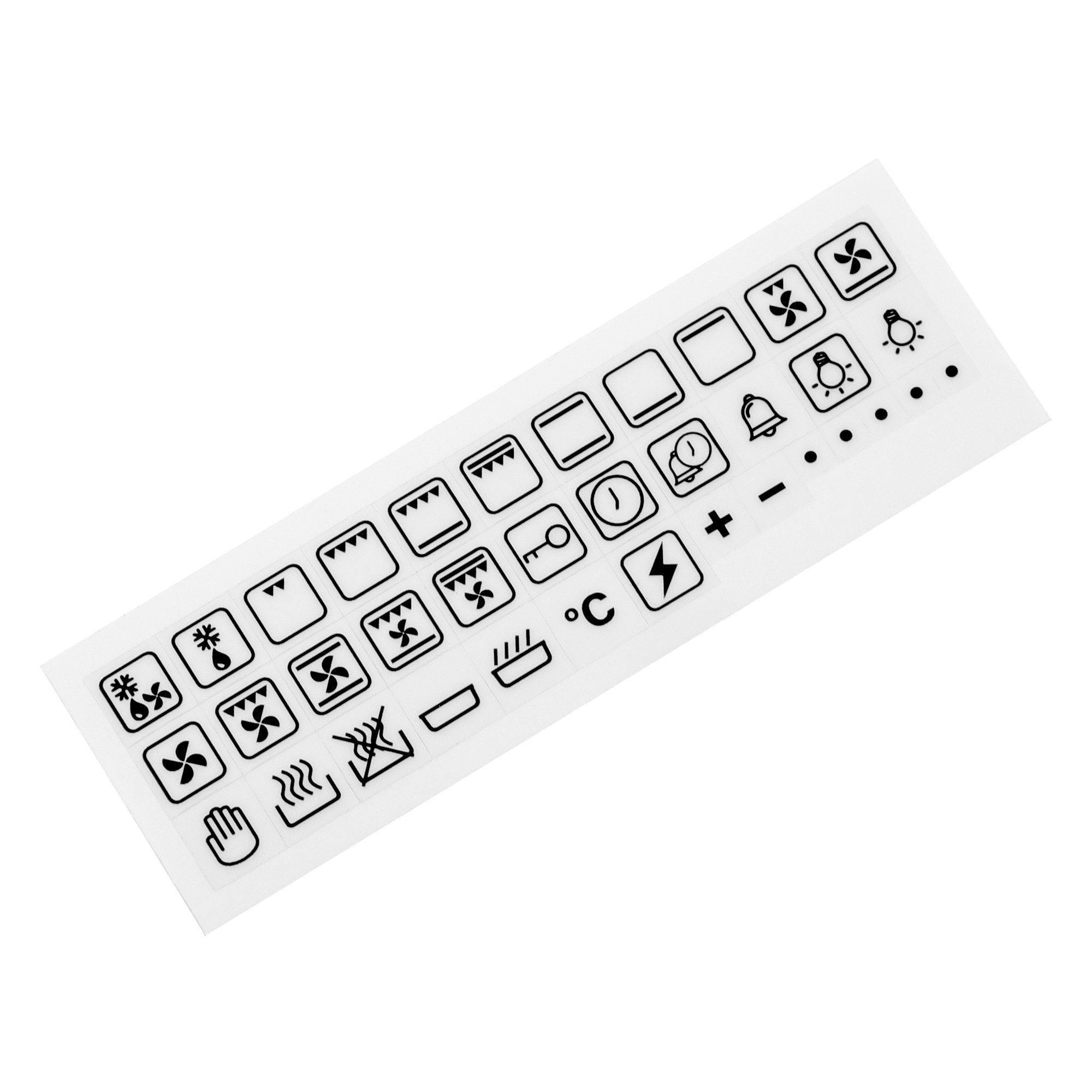 36pcs Oven Label Symbols Grill Cooktop Black Print Stove Self Adhesive ...