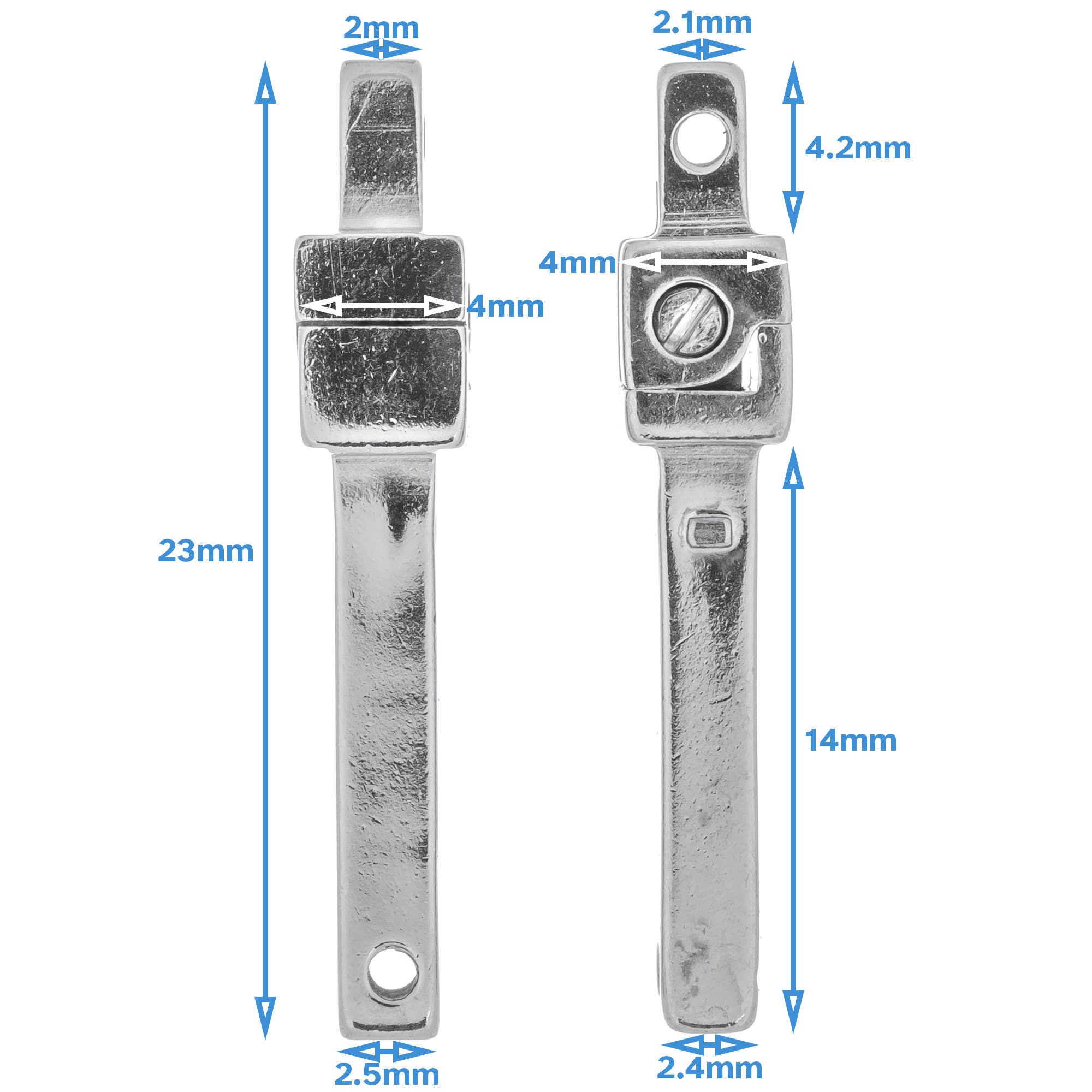 4pcs 4.2mm 14mm Glasses Spring Hinge Stainless Steel Assembly Joint ...