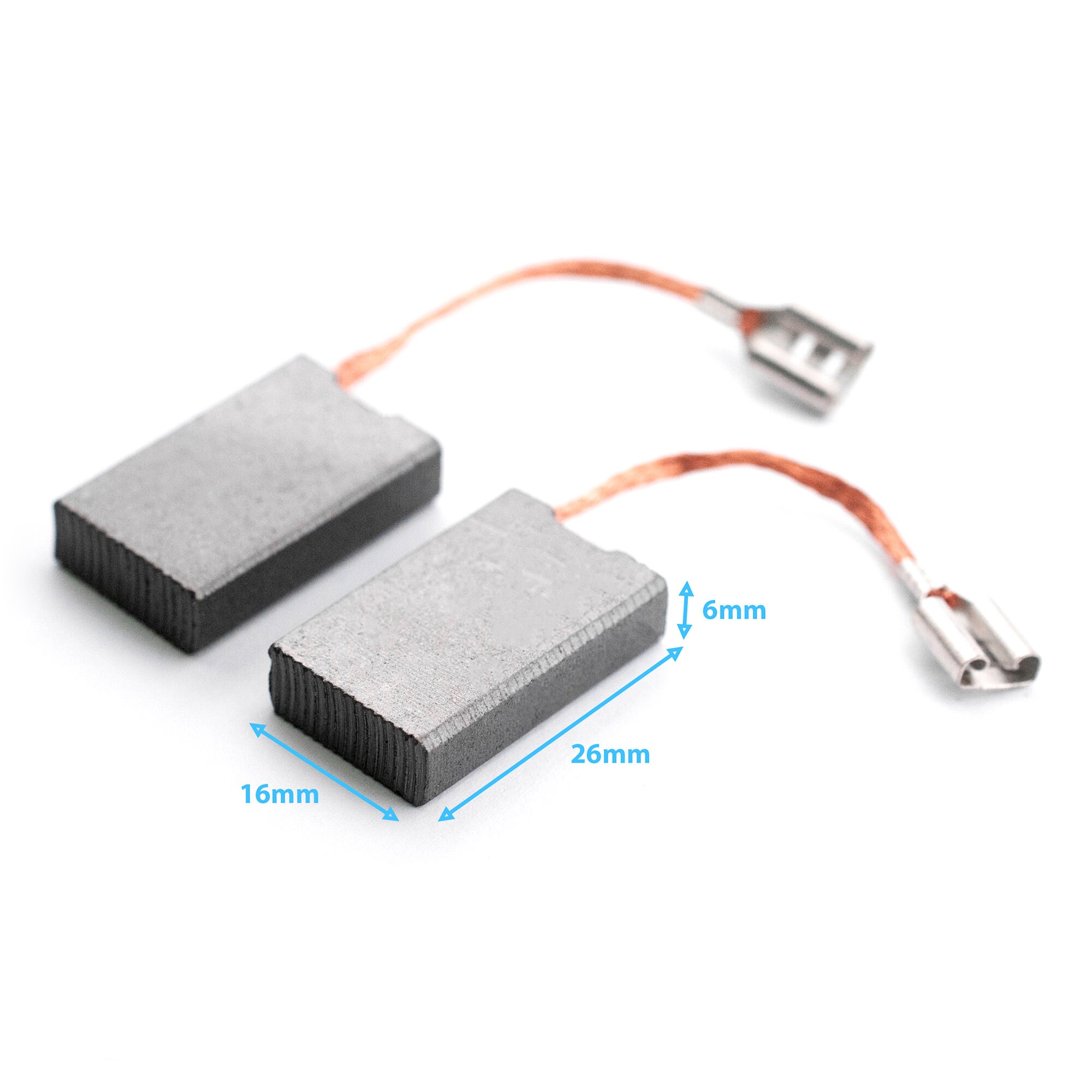 2pcs 26mm X 16mm X 6mm Carbon Motor Brush Electric Power - Etsy