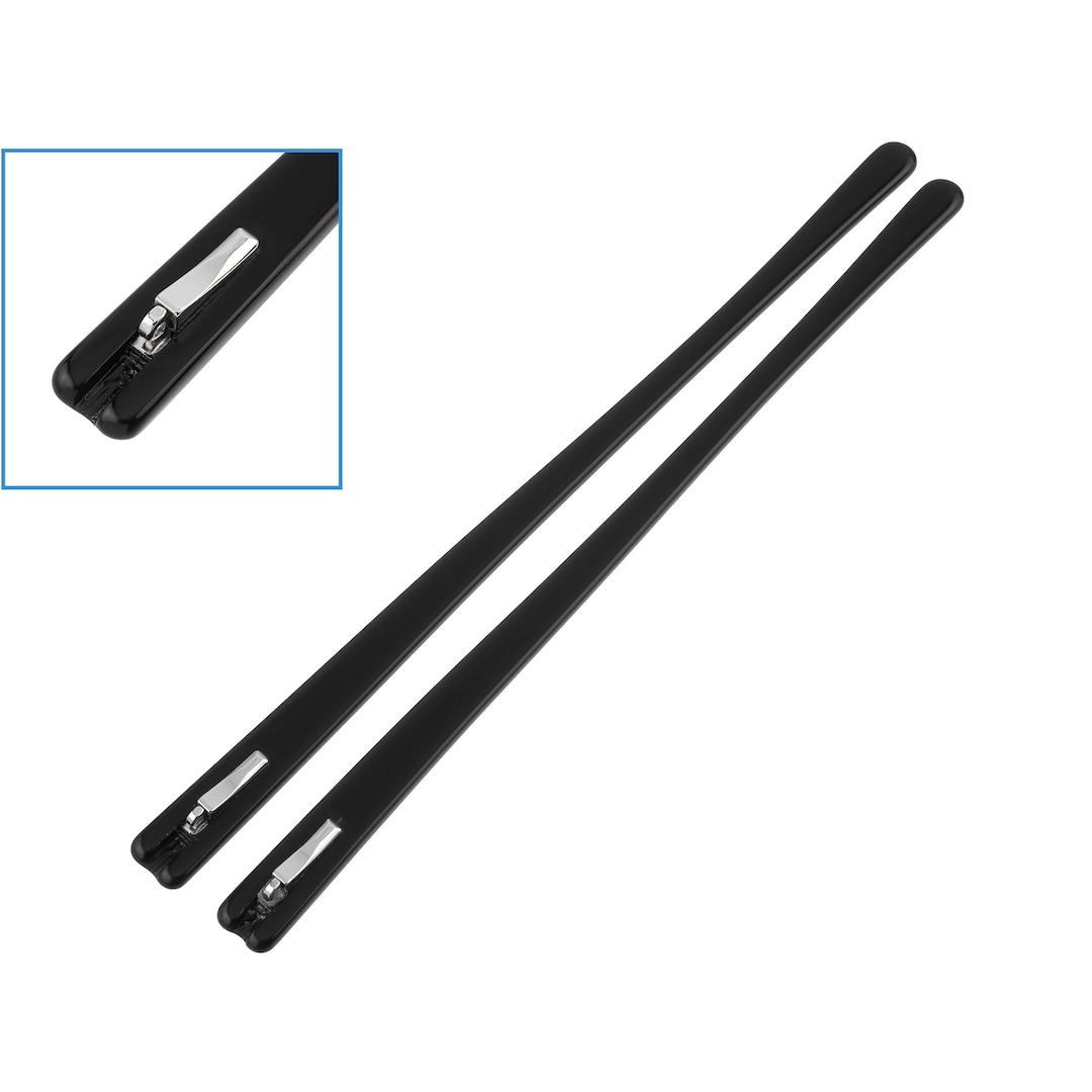 2pcs Black Plastic Acetate 9mm X 150mm Eyeglass Temple, 1mm Barrel ...