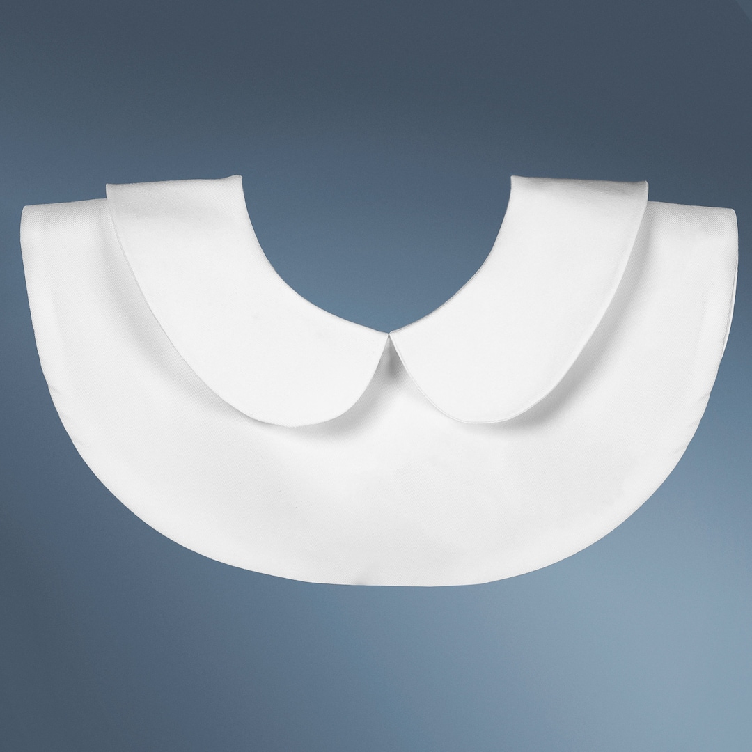 White False Peter Pan Round Collar Elegant Style Design for Women Girls ...