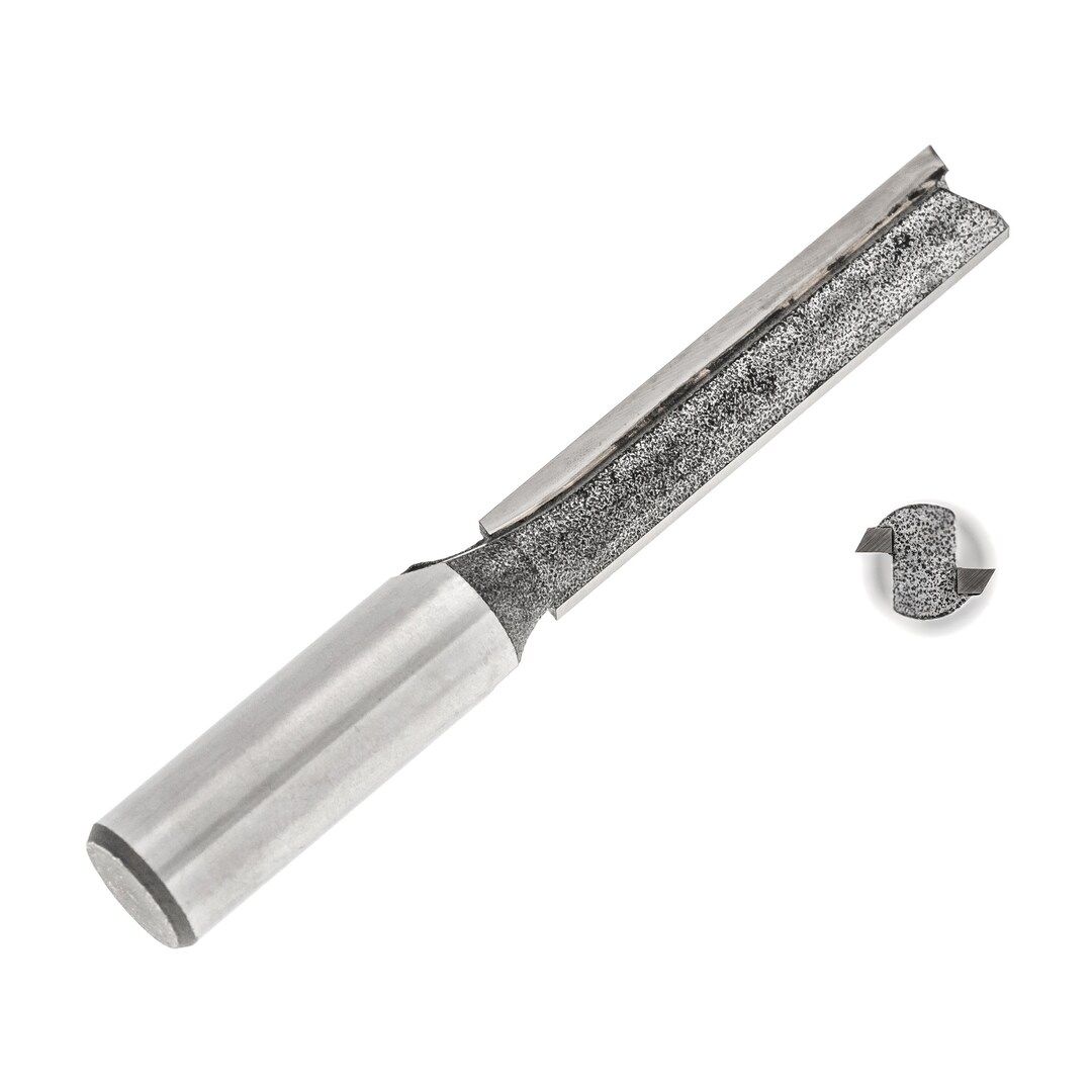 Straight 10mm X 51mm YG8 Carbide 2 Flute Router Bit 12mm Shank High ...