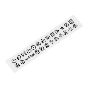 26pcs Dishwasher Symbols Self Adhesive Control Panel Label - Black ...