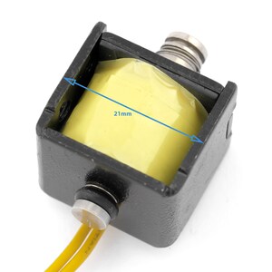 Electronic Push Pull 12V - 24V Mini Electric Solenoid Valve 6mm Core ...