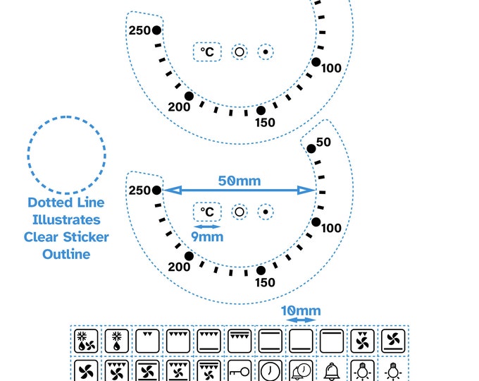 Stove Burner Labels, Visual Aid. 1, 2, 3, 4, TOP, BOTTOM, up Arrow ...