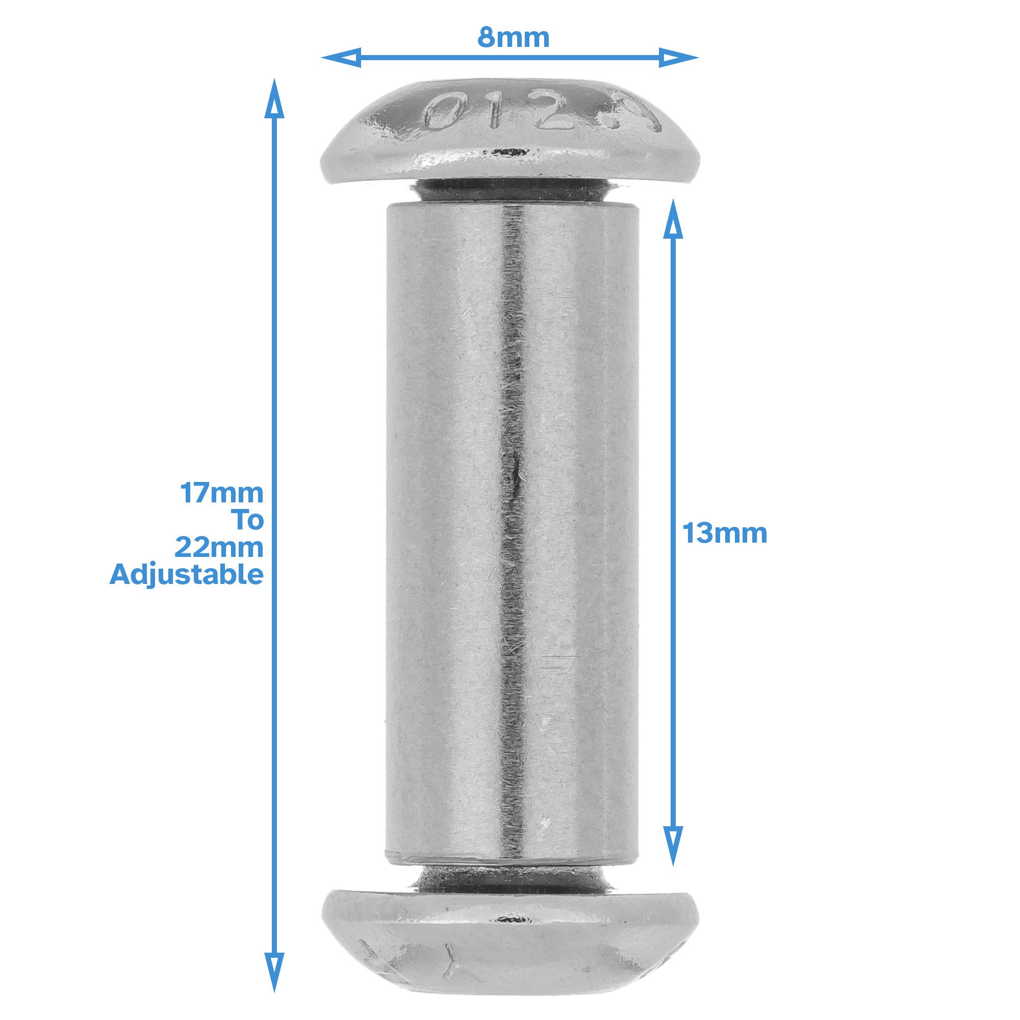 4pcs 5mm Silver Rivet for Knife Handle Hex Dome Head Screw Bolt Forming ...