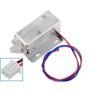Right Solenoid Latch 12V 0.4A Electric Lock Normally Closed Electronic ...