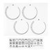 4pc 43mm Clockwise Gradient Dial + 36 Symbols Black Print Adhesive ...
