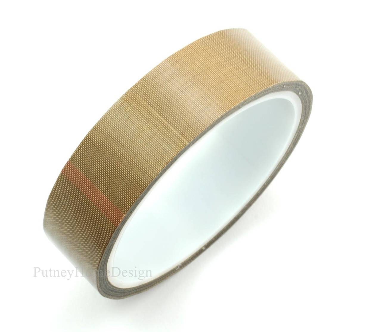 PTFE Non Stick Tape 25mm X 10metres Self Adhesive High Temp Temperature ...