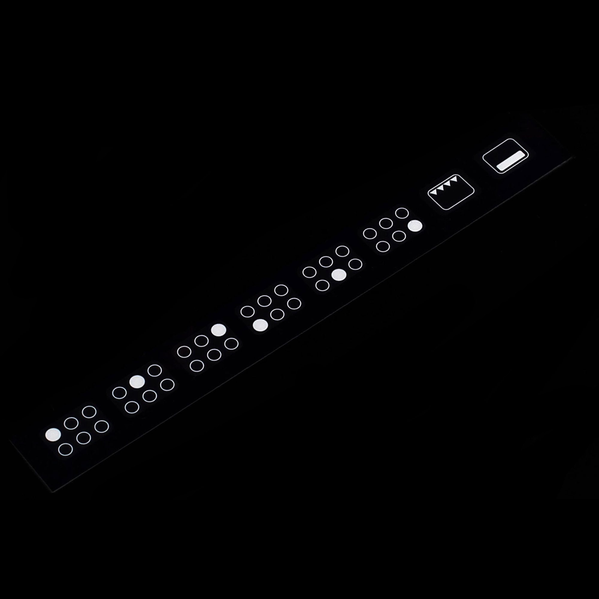 White Text 6 Hob Stove Self Adhesive Labels With Transparent Background ...