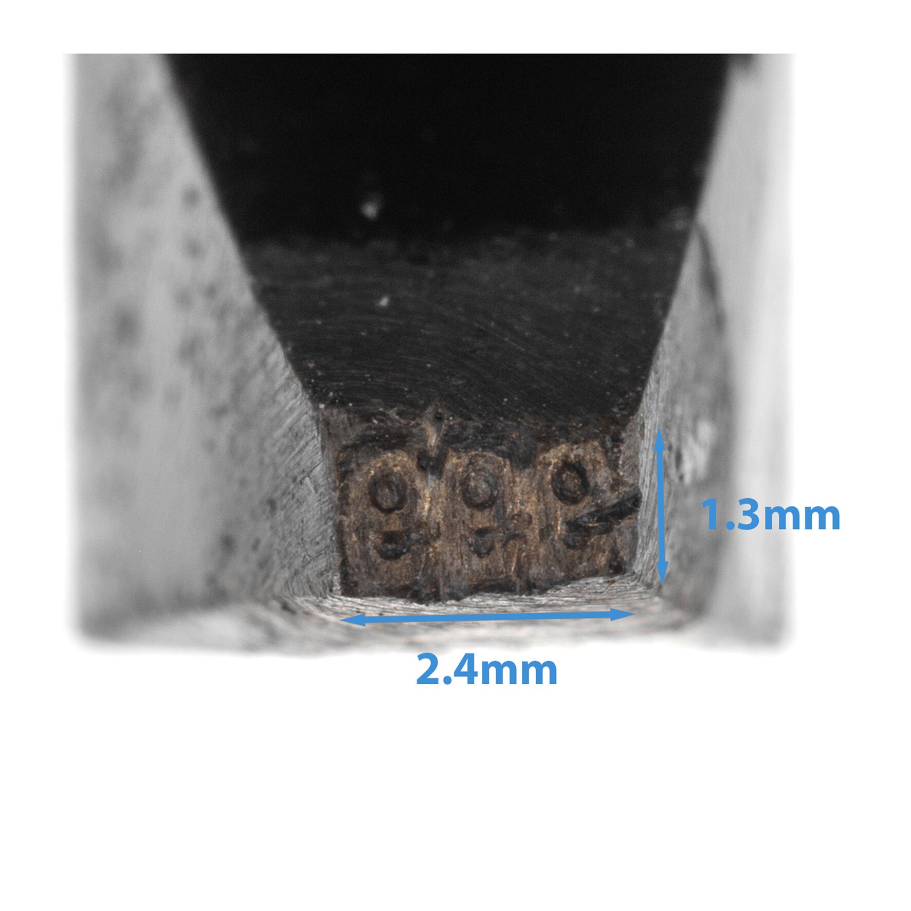 999 Silver Steel Punch Stamp 1.3mm X 2.4mm Marking Marker - Etsy