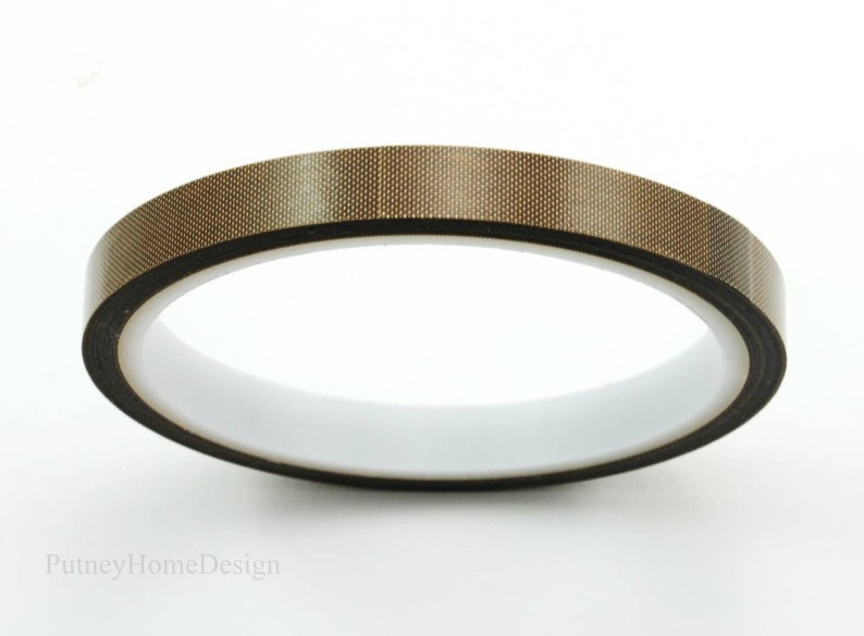 PTFE Non Stick Tape 10mm X 10metres Self Adhesive High Temp Temperature ...